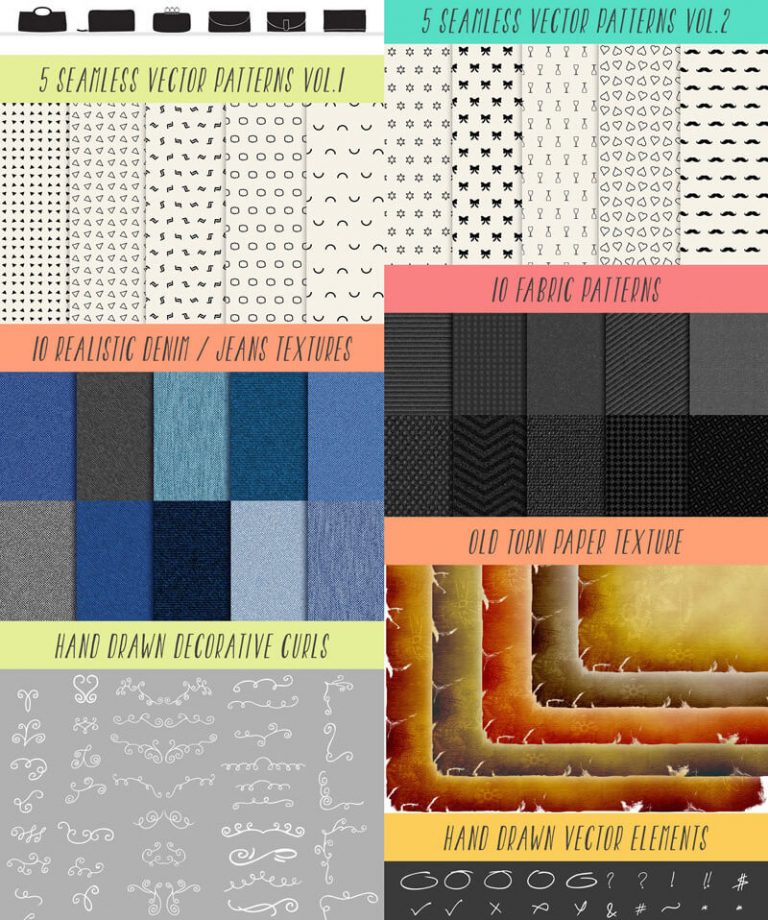 Vector Design Bundle: 345+ DESIGN ELEMENTS - Graphic Design Bundle ...