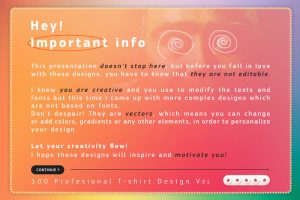 100 Profesional T-shirt Designs - Graphic Design Bundle Deals - Graphicloot